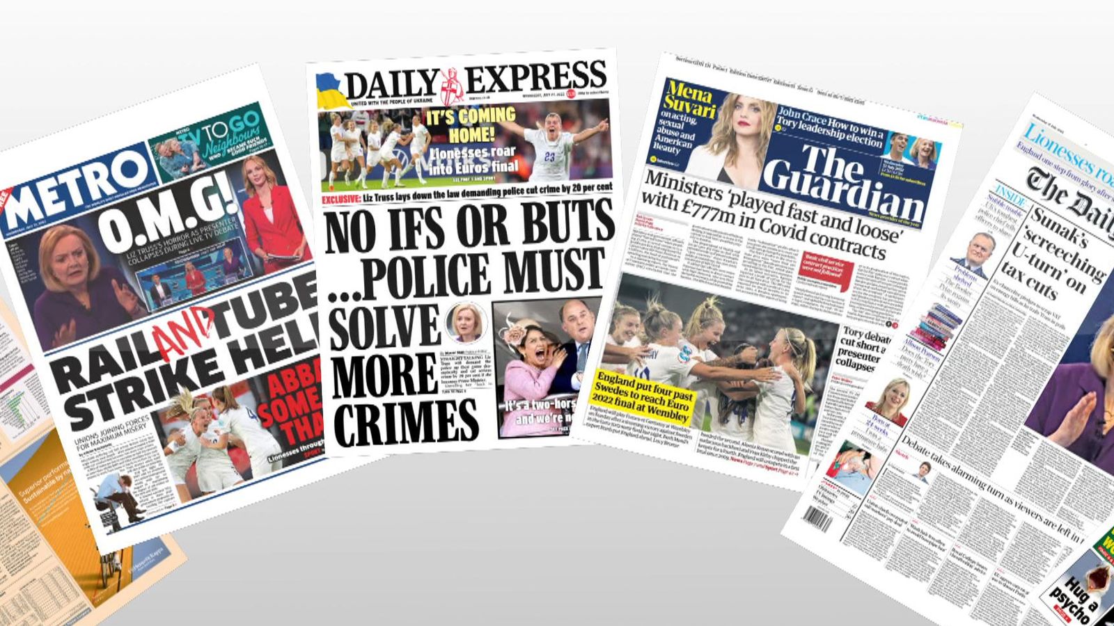 Wednesday's national newspaper front pages | UK News | Sky News