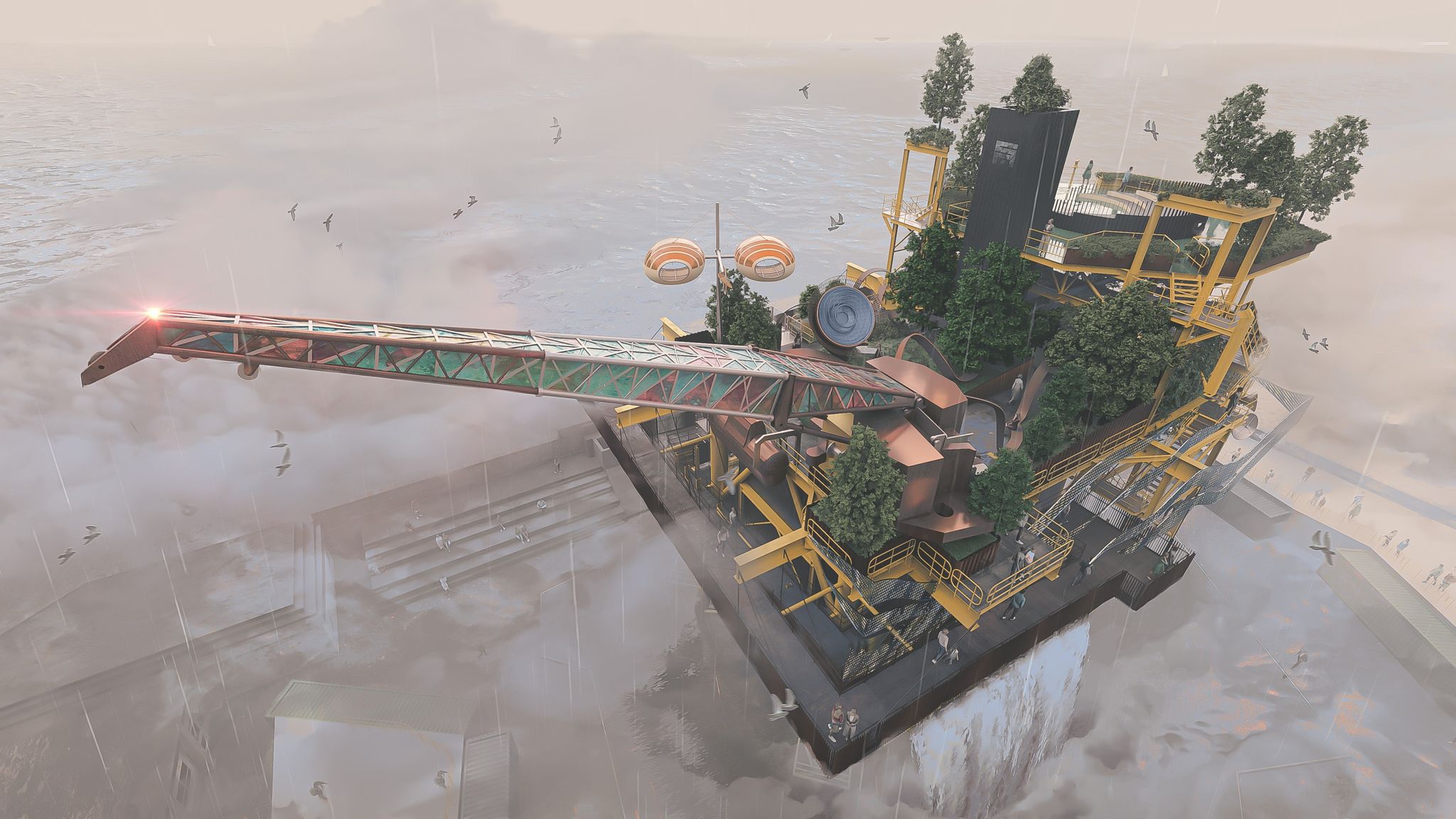 Old oil rig to be transformed into 'See Monster' art installation | UK ...