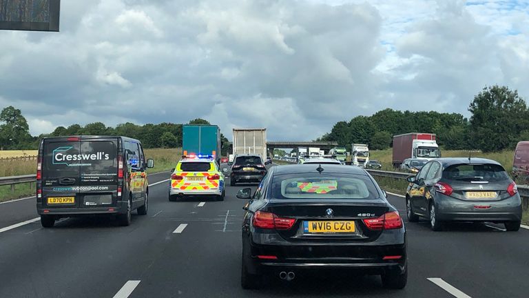 Protestors demand lower fuel costs | News UK Video News | Sky News