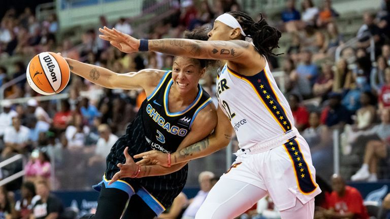 WNBA: Chicago Sky 93-84 Indiana Fever | Video | Watch TV Show | Sky Sports