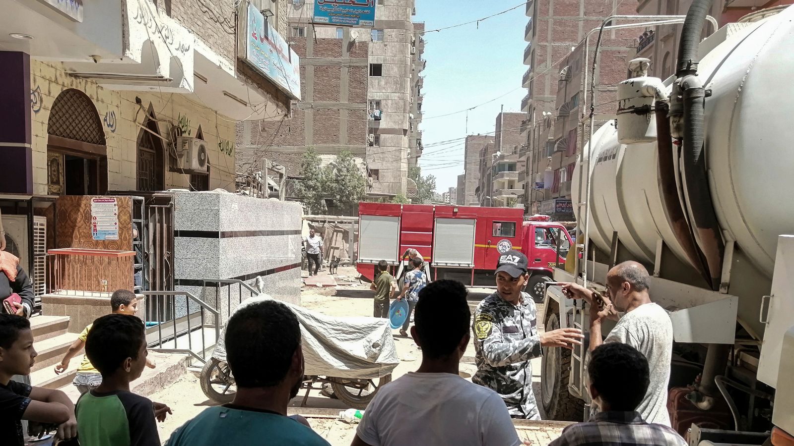 Egypt: At least 41 people killed in fire at church | World News | Sky News