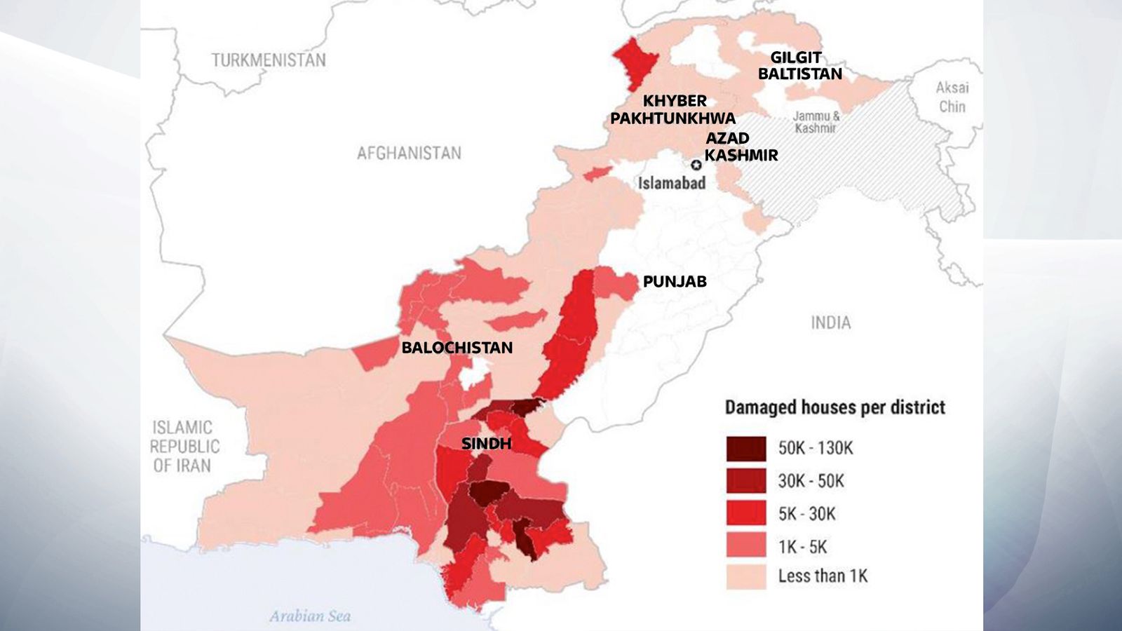 Pakistan floods: Satellite images and maps show scale of disaster ...