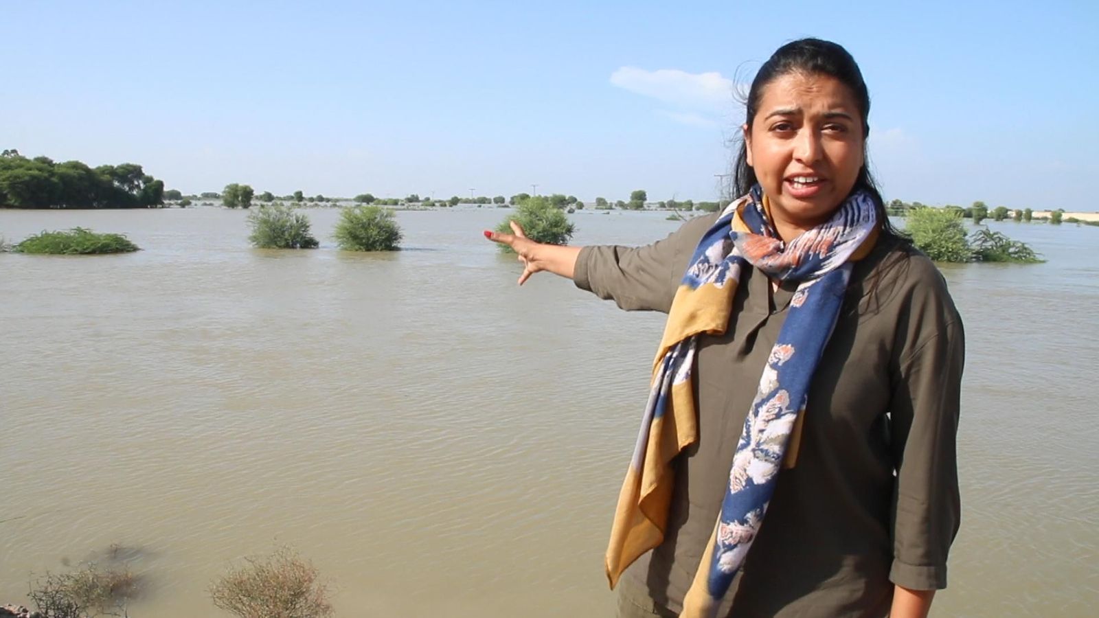 Pakistan: Sky News visits village completely submerged by 'monster ...