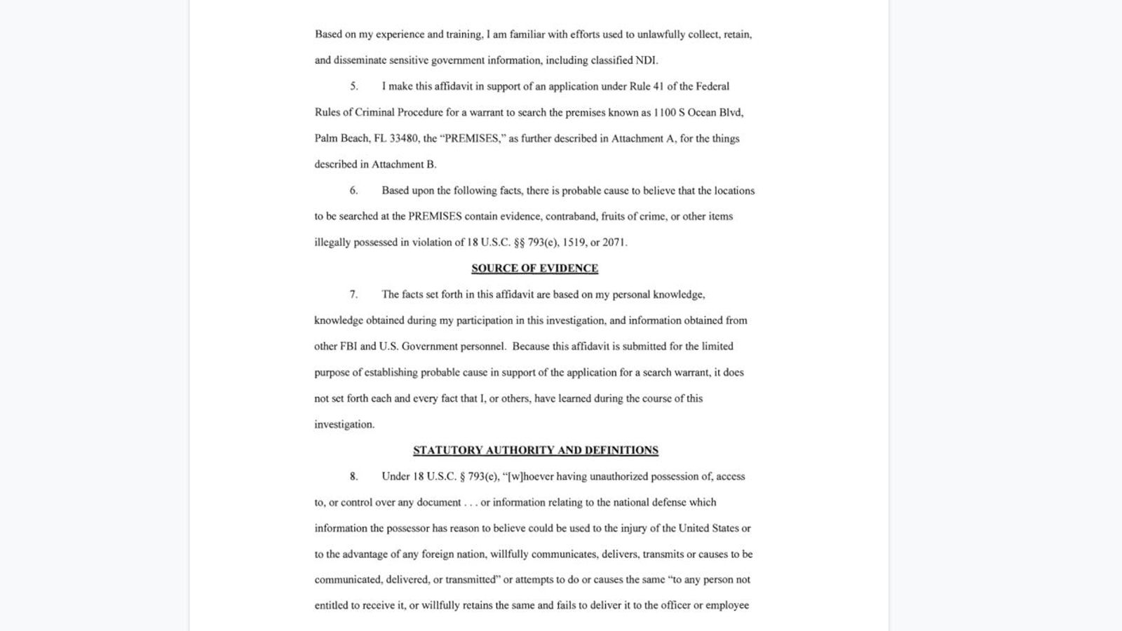 Trump raid: What the FBI document justifying the search revealed - and ...