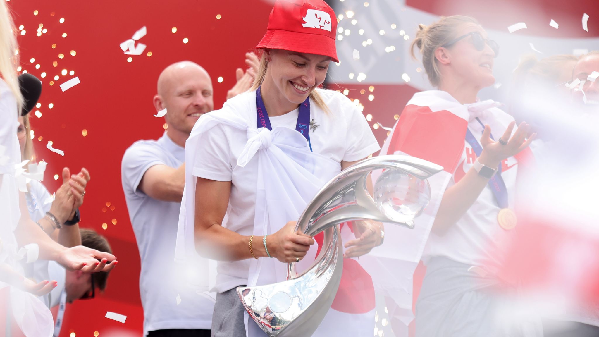 Lionesses' victory party in pictures | UK News | Sky News