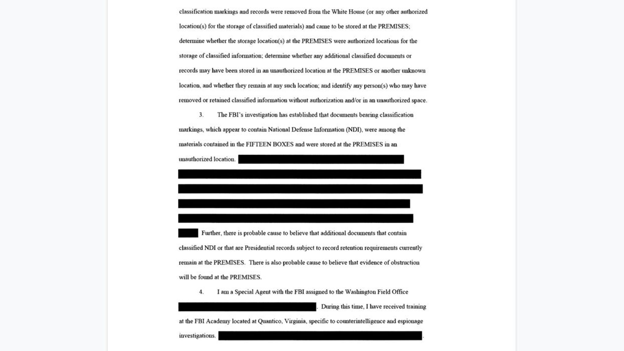 Trump raid: What the FBI document justifying the search revealed - and ...