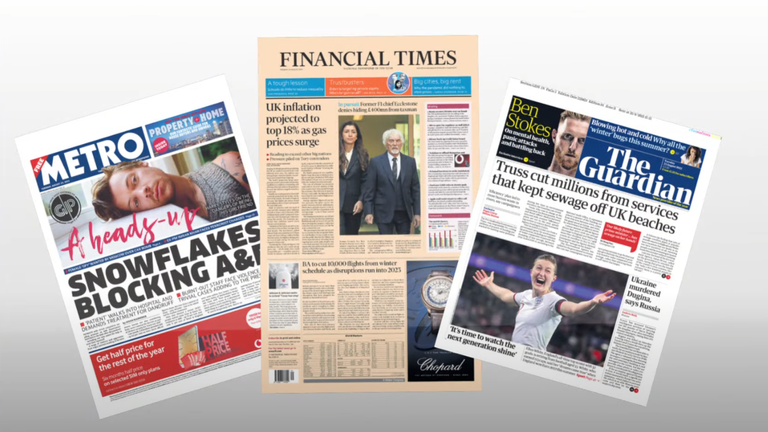 Press Preview: A look inside Tuesday’s newspapers | News UK Video News ...