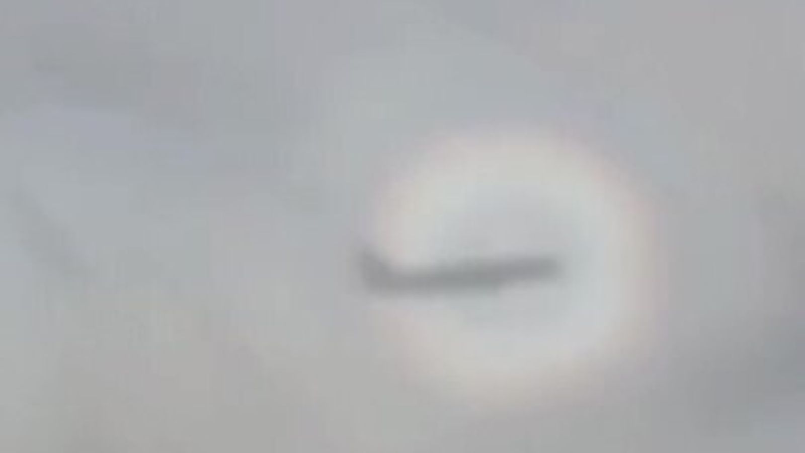 Rare phenomenon 'pilot's glory' filmed from plane | US News | Sky News