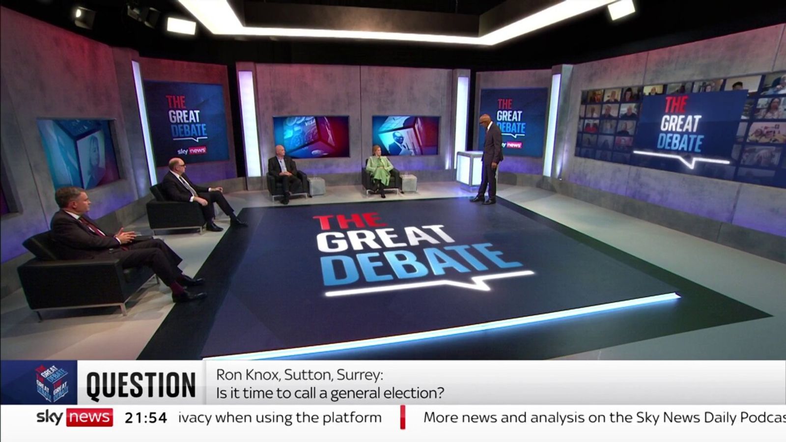 The Great Debate: Should there be a general election? | UK News | Sky News