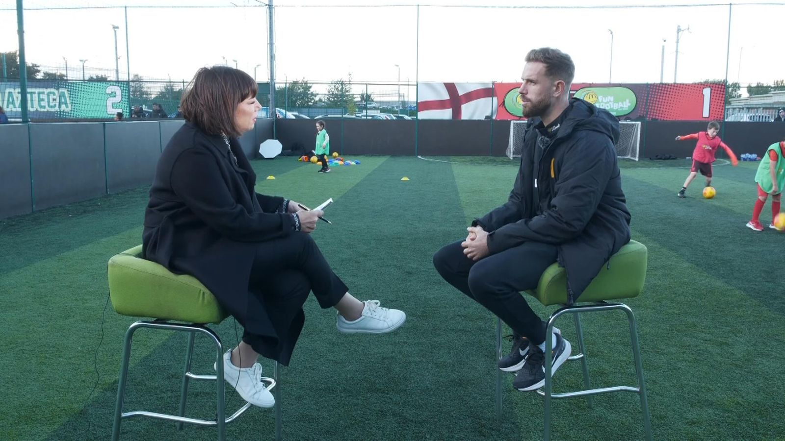 Beth Rigby quizzes Jordan Henderson on the difference between Southgate ...
