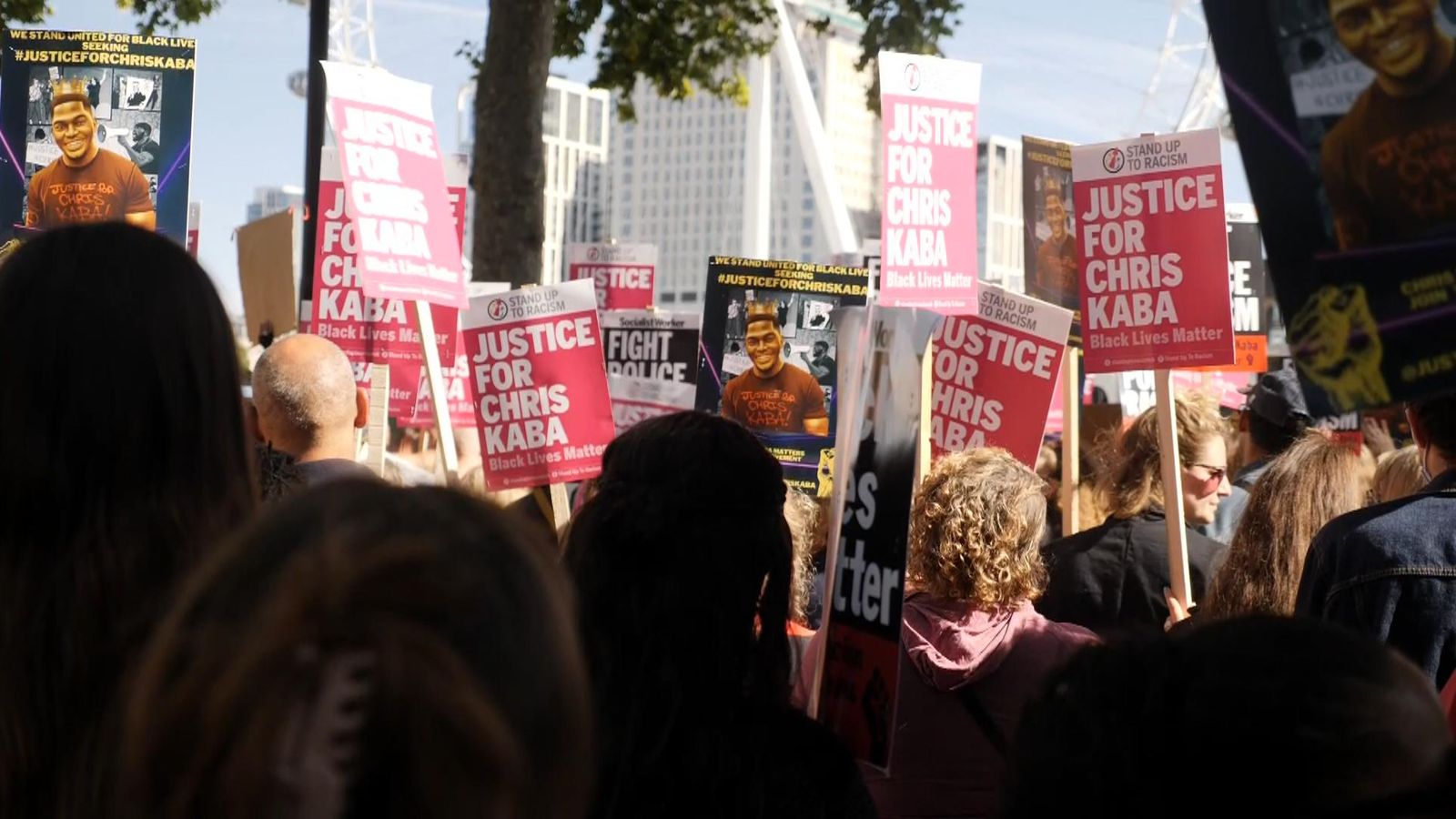 'Chris Kaba. Say his name!' Hundreds protest after black man is shot ...