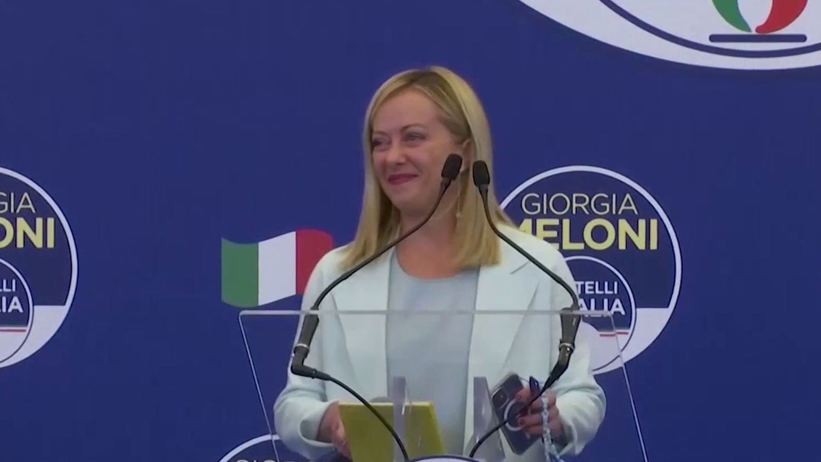 Italy: Right-wing leader Giorgia Meloni claims victory in country's ...