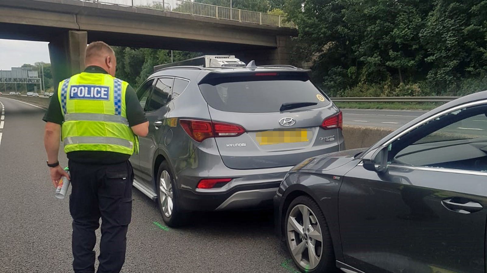 Man uses his car to stop out-of-control vehicle with ill driver on busy ...