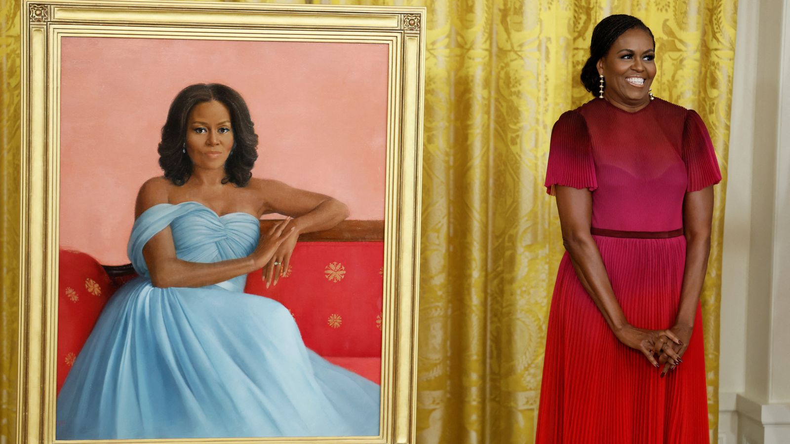 Obamas return to White House for unveiling of official portraits | US ...