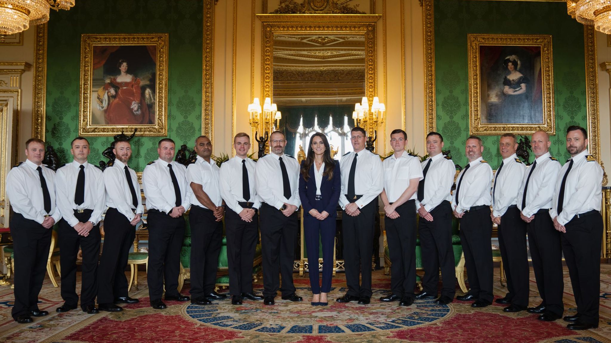 Princess of Wales meets dozens of sailors at Windsor Castle | UK News ...
