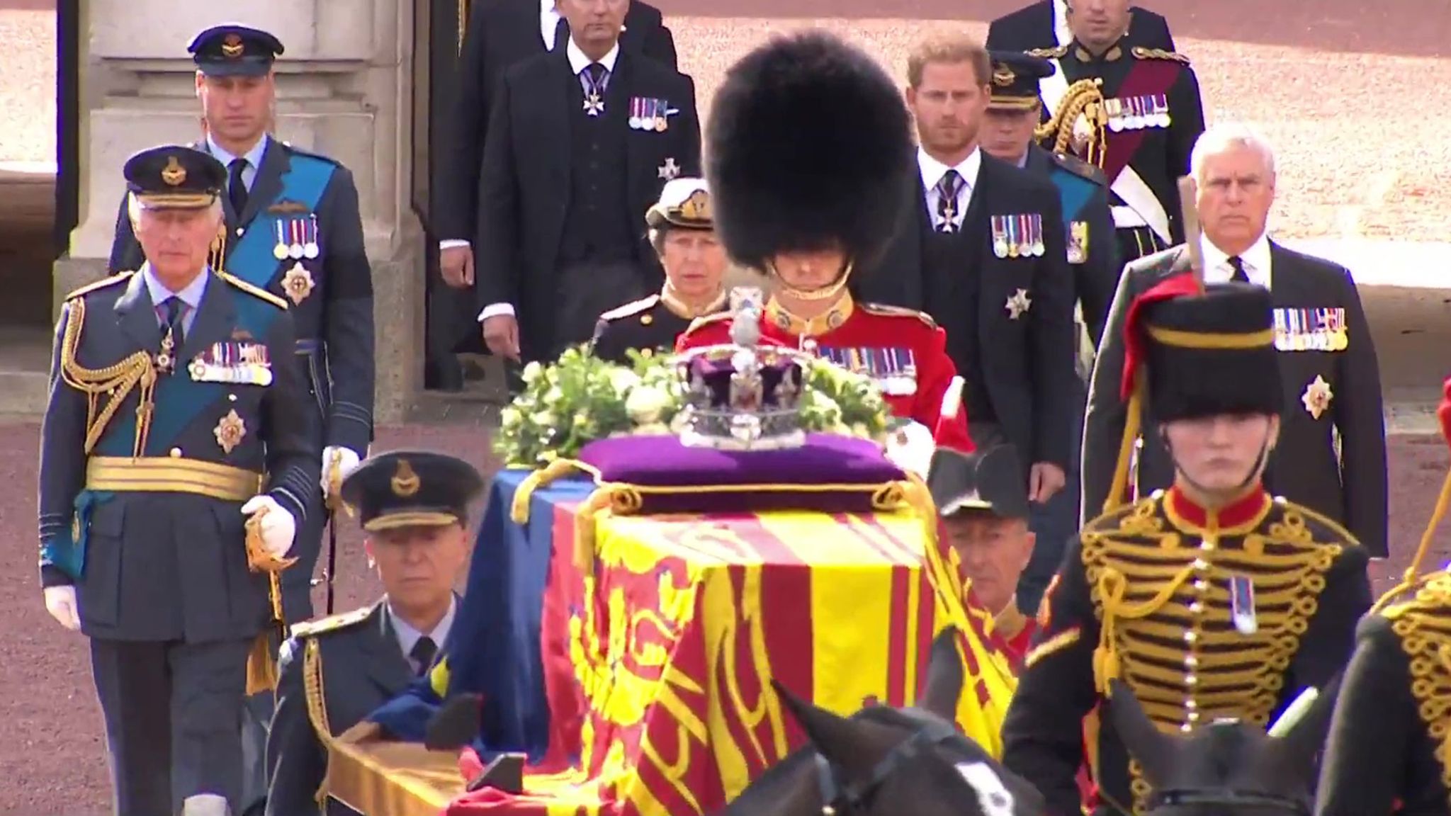 In pictures: Meghan joins Royal Family as Queen leaves Buckingham ...