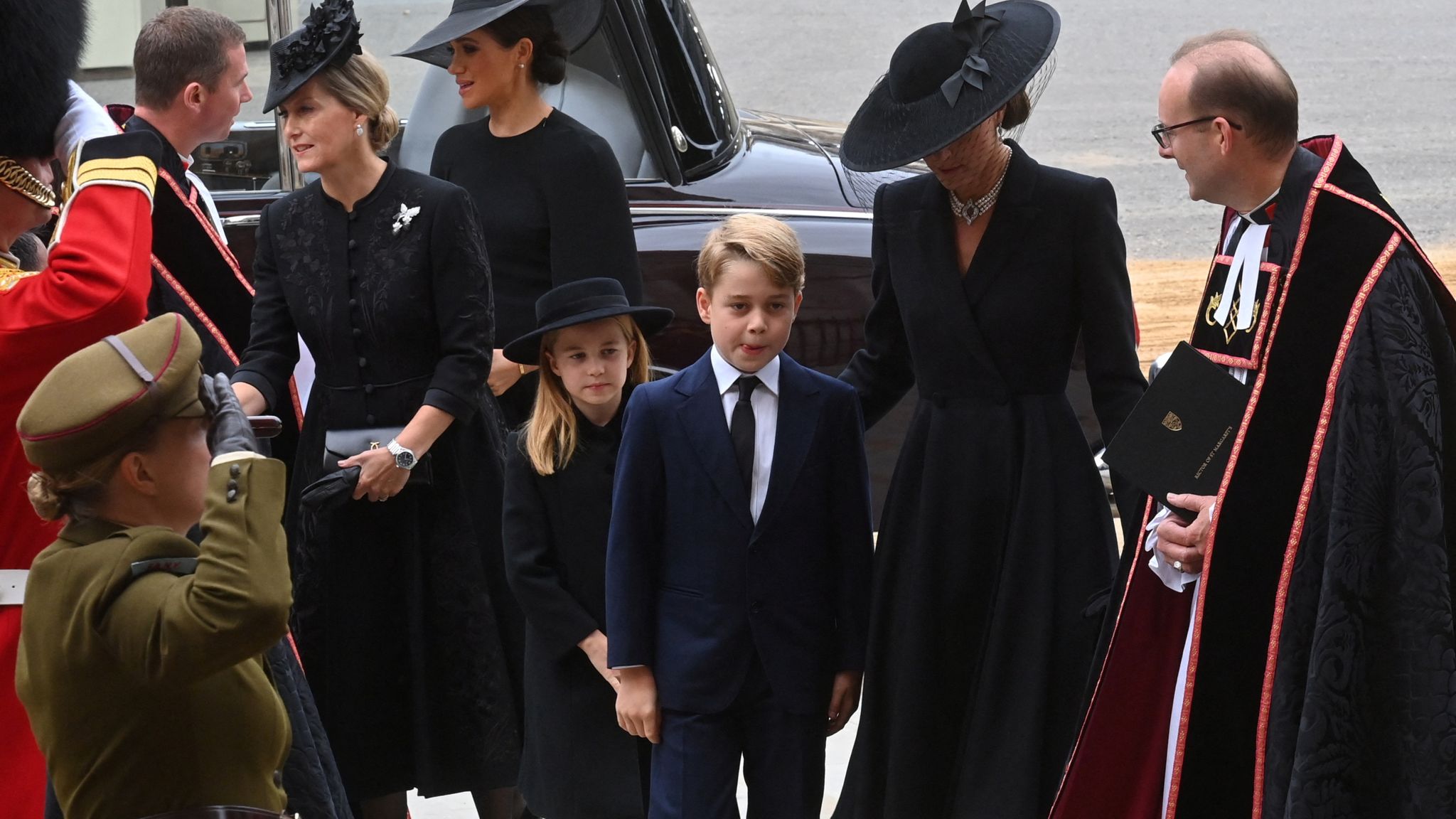 In pictures: Royals and foreign dignitaries together for Queen's funeral | UK News | Sky News