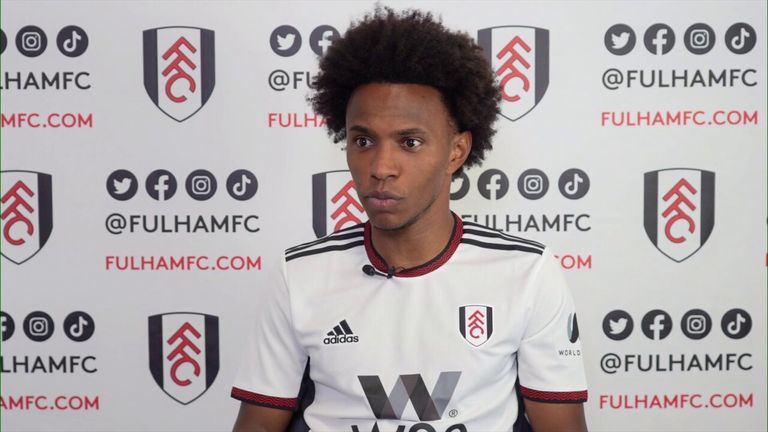 Willian 'happy with Premier League return' after Fulham move | Video ...
