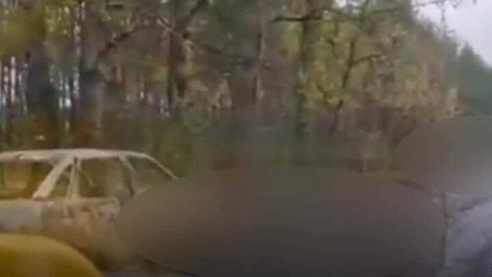 A 'destroyed Russian convoy' filmed in Lyman, says adviser to Ukraine's ...