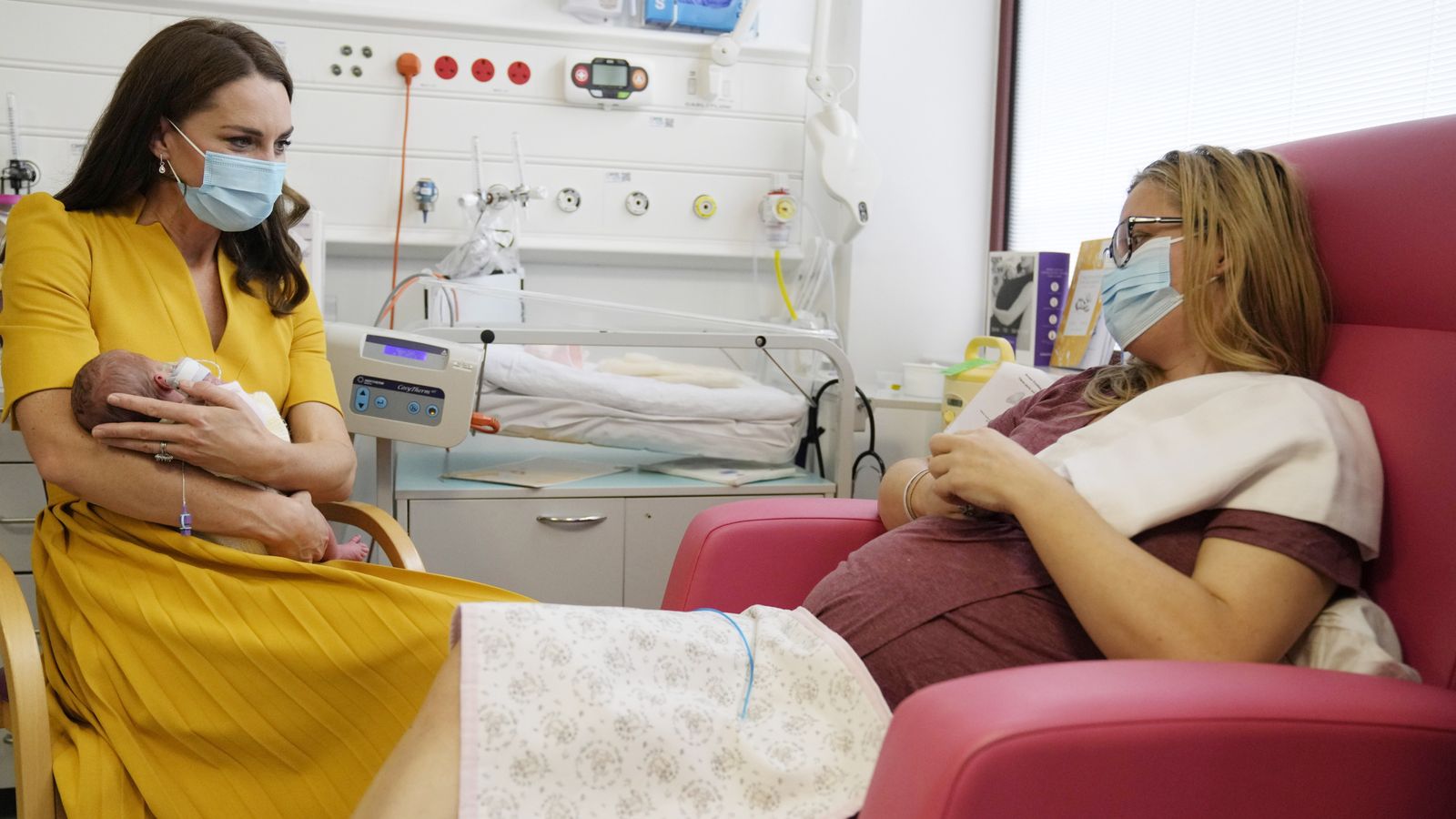 Princess of Wales meets mothers and babies at maternity unit during ...