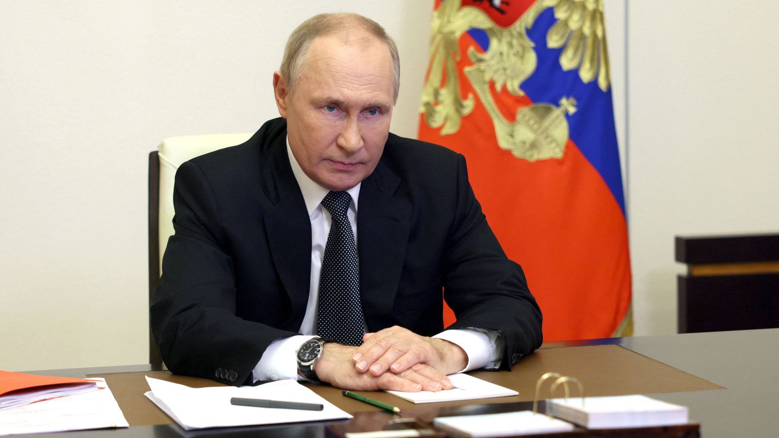 Ukraine: Putin introduces martial law in all annexed regions | World News | Sky News