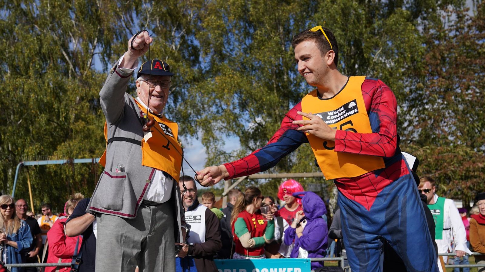 Only in Britain... Who conkered the world at the global conker ...