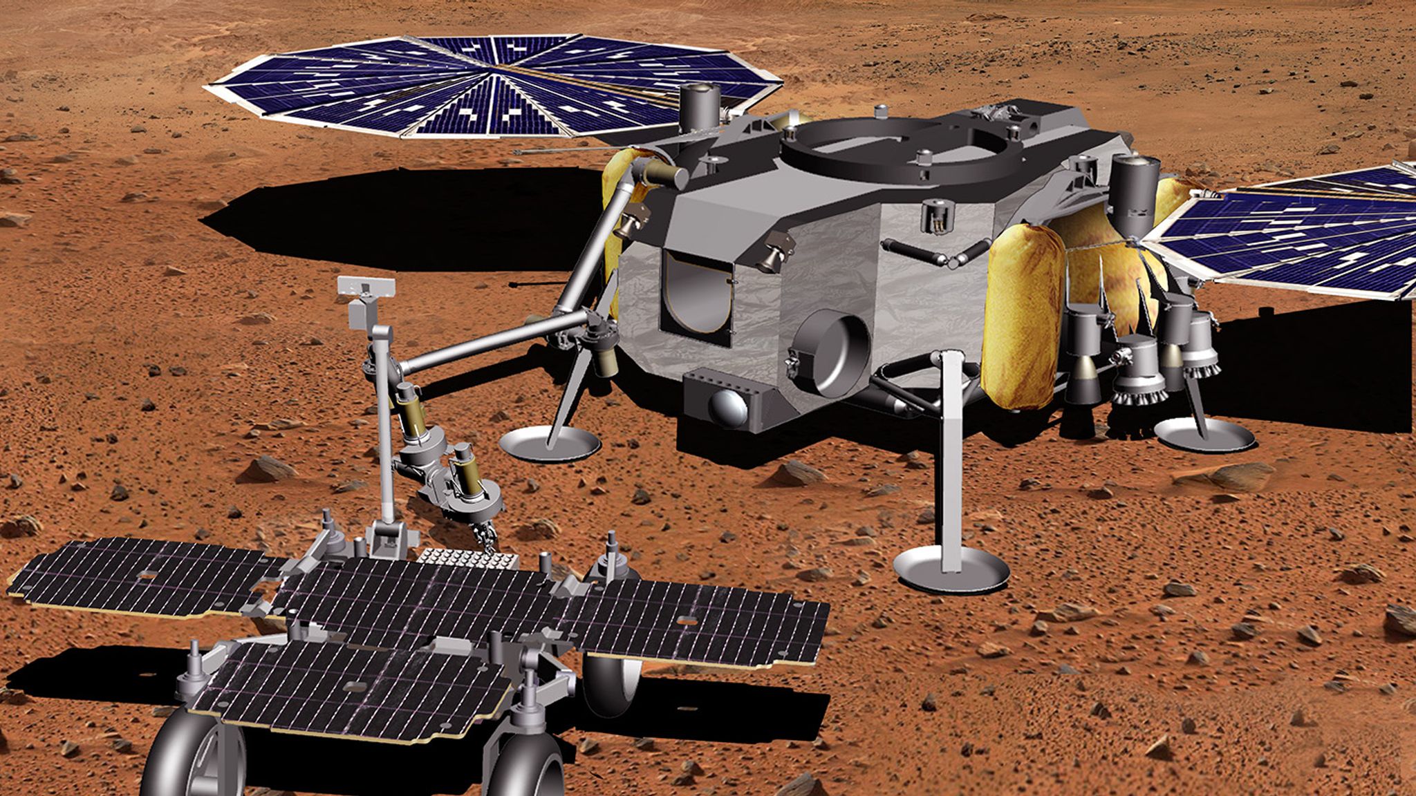Planetary rover destined for missions on the Moon or Mars undergoes ...