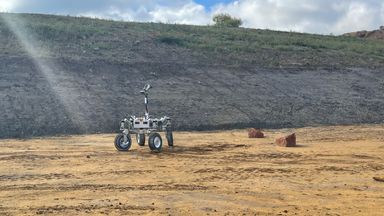 Planetary rover destined for missions on the Moon or Mars undergoes ...