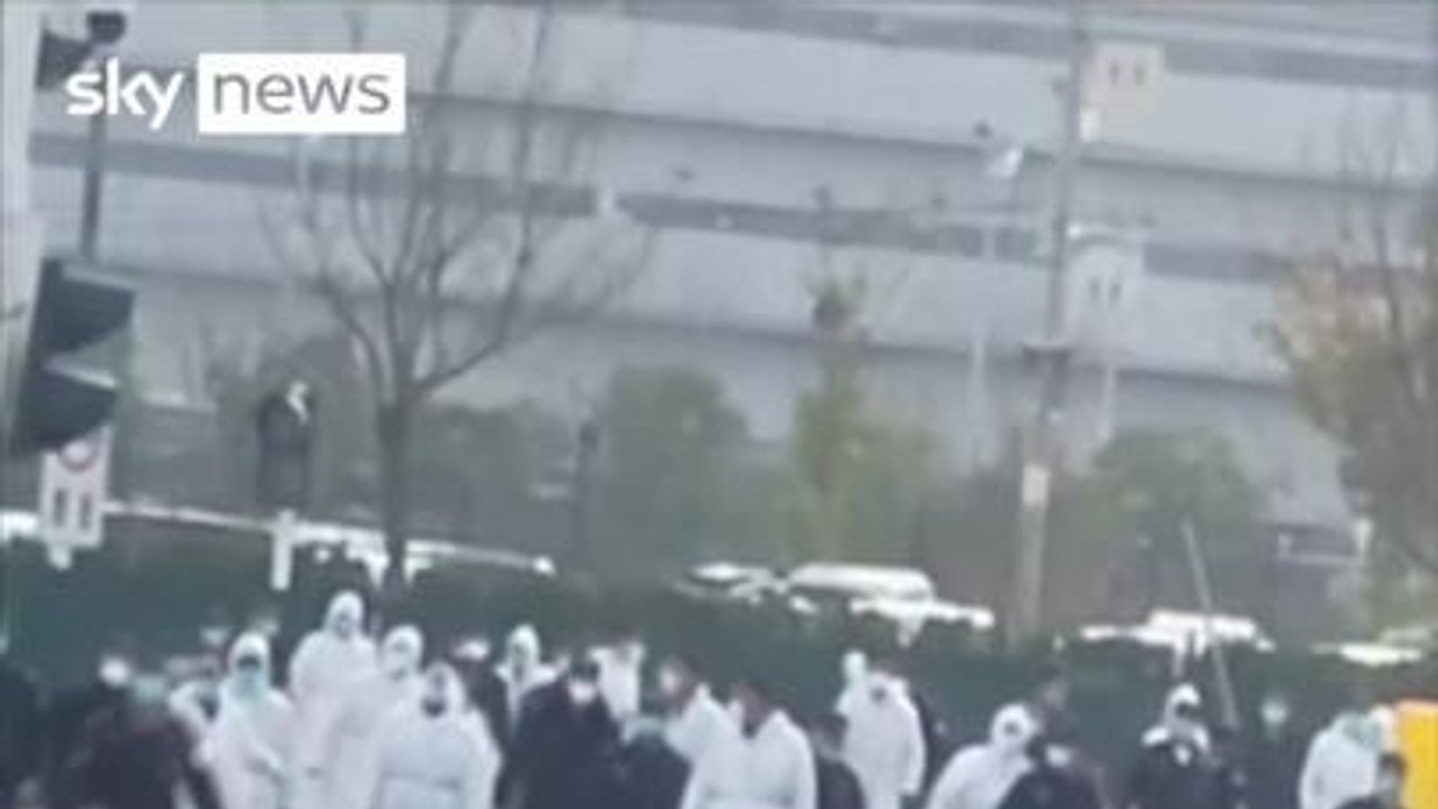 Protesters attacked by police at Foxconn Apple iPhone factory in China ...