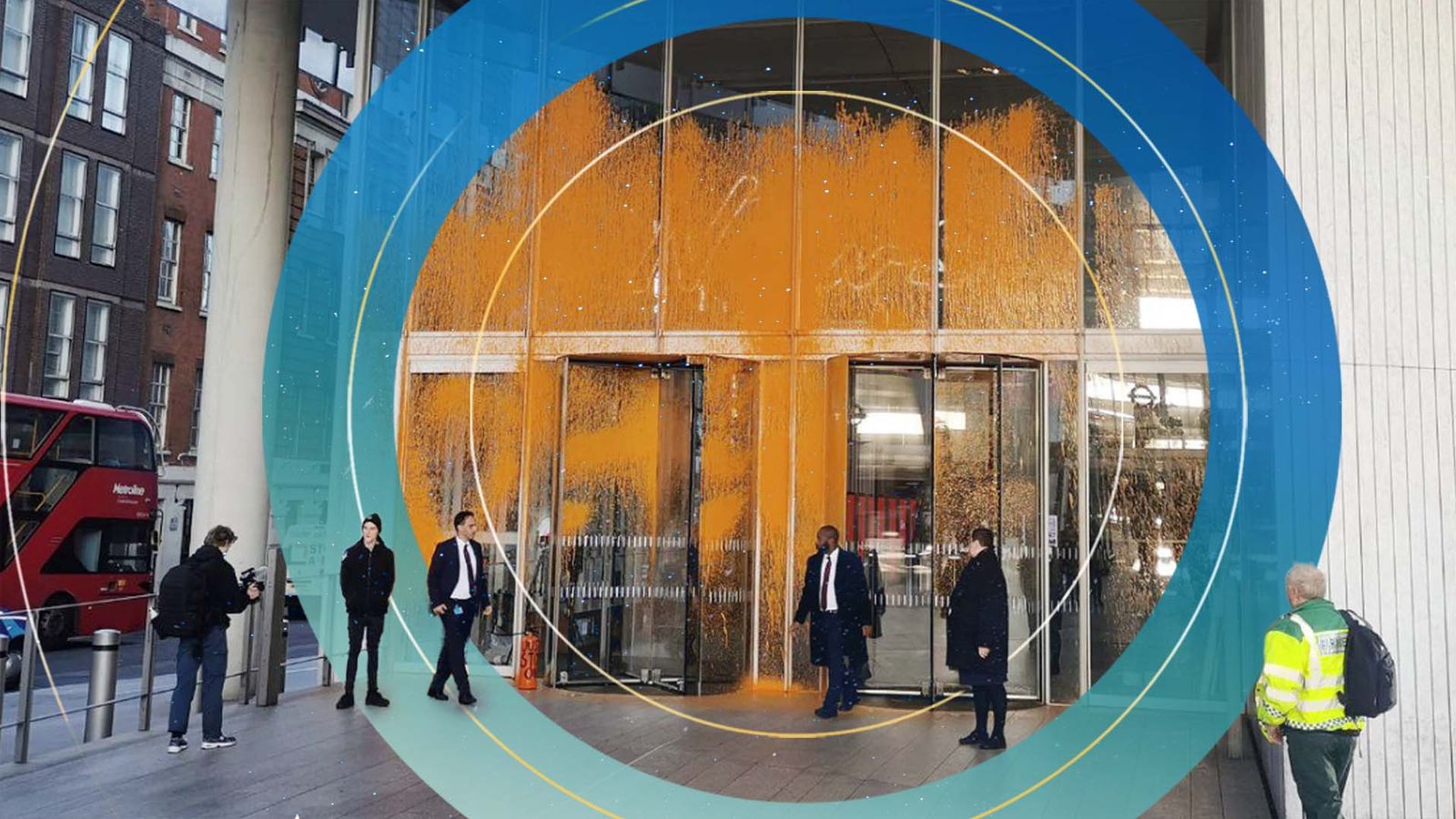 Just Stop Oil activists spray orange paint over Home Office, MI5, News ...