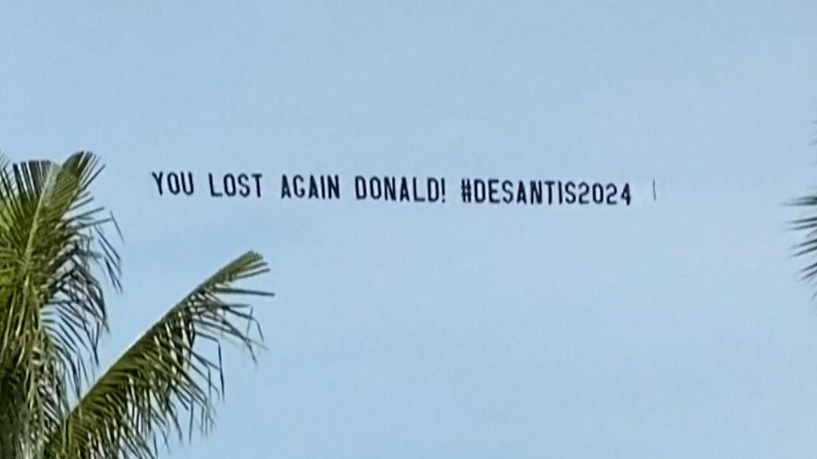 Donald Trump mocked by banner flown over his Florida home | US News ...