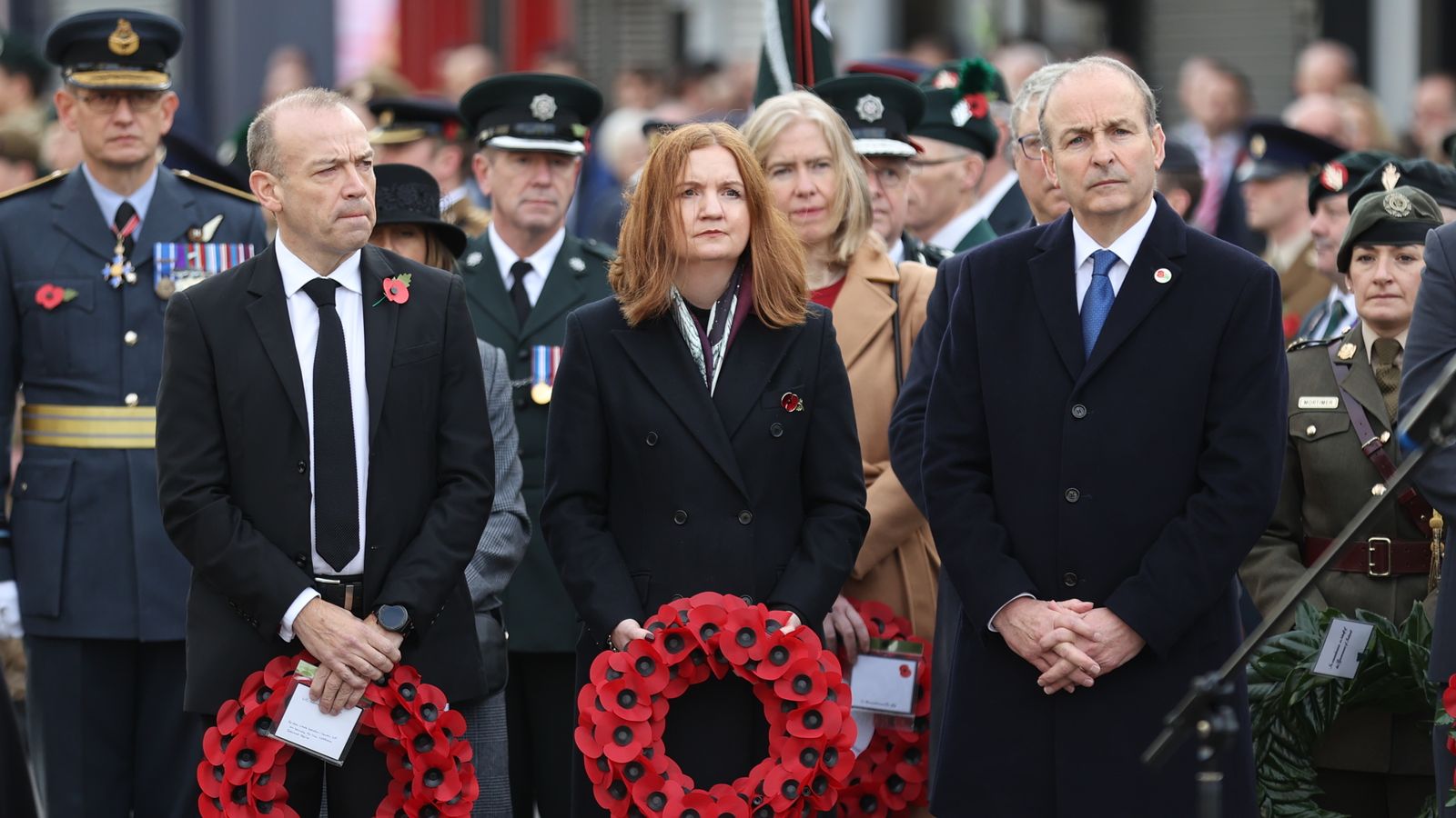 King leads first Remembrance Sunday service at Cenotaph as monarch ...