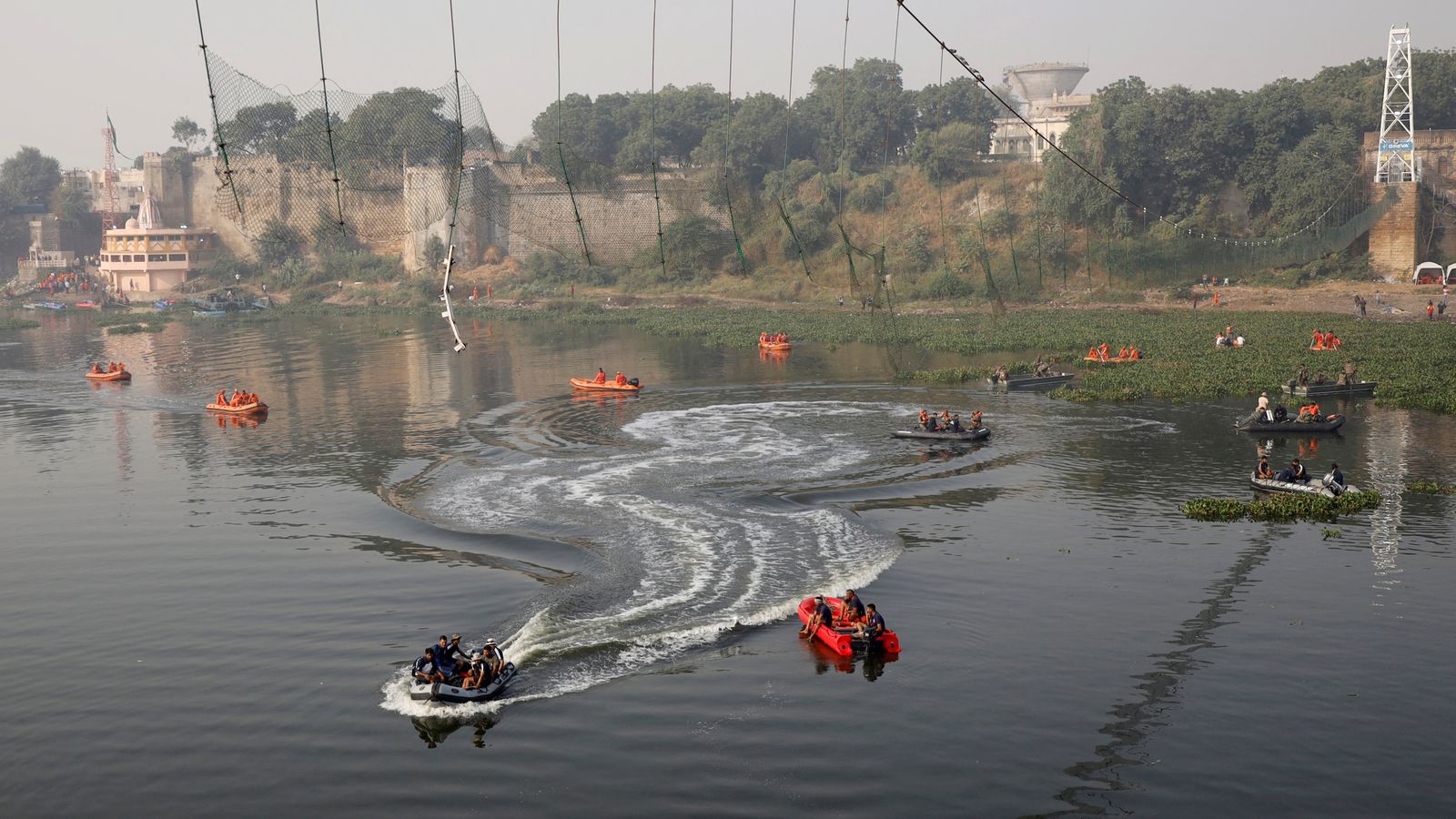 Anger over £6k compensation offer for victims of India's deadly bridge ...