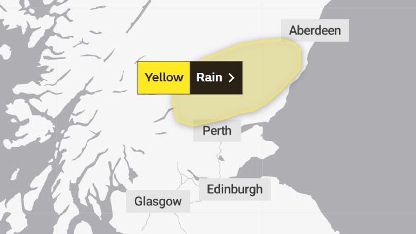 UK weather yellow warnings issued as heavy rain expected in several ...