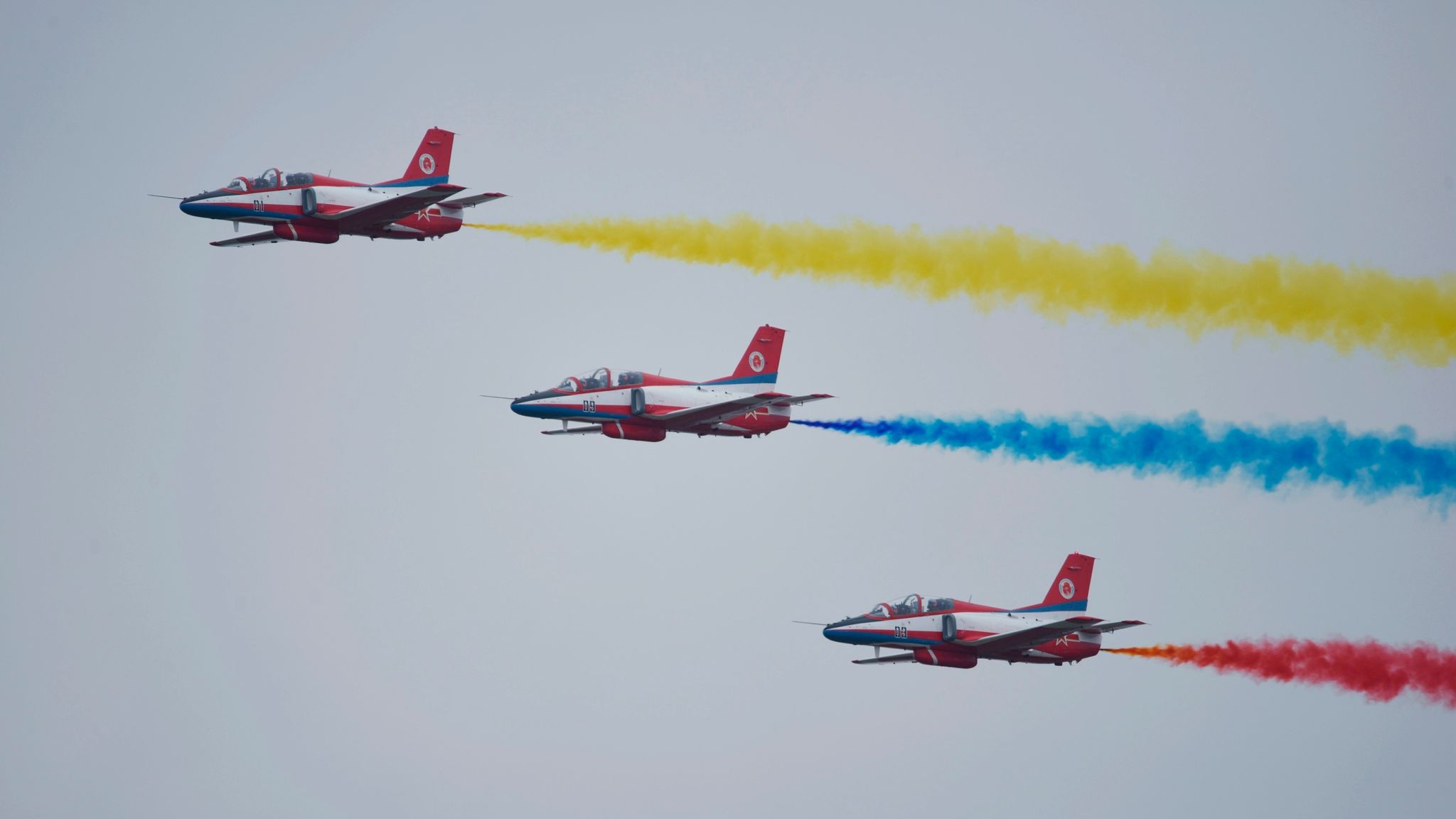 China shows off jets once shrouded in secrecy in clear display of ...