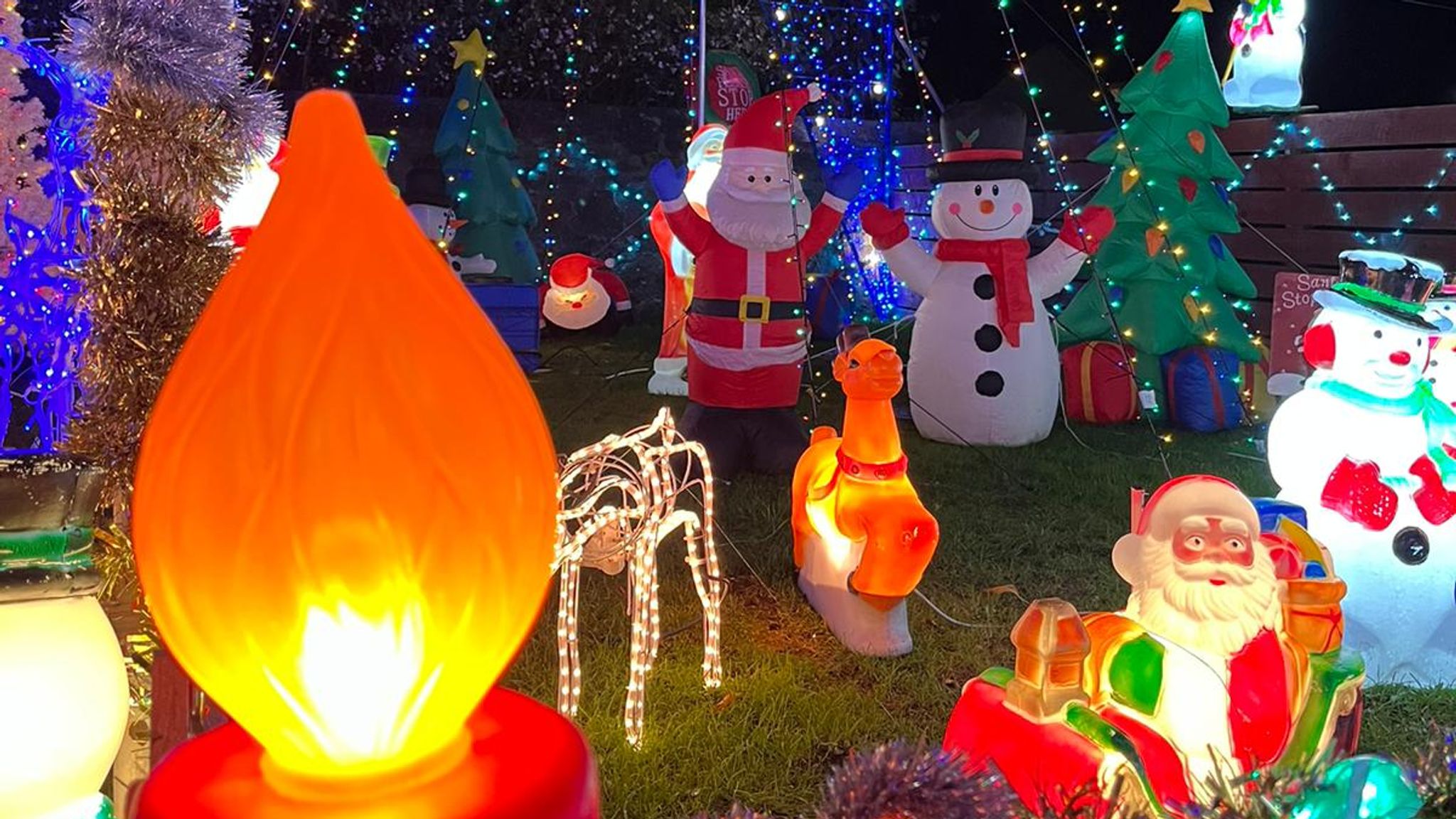 Powering up 40,000 Christmas lights in an energy crisis | UK News | Sky ...