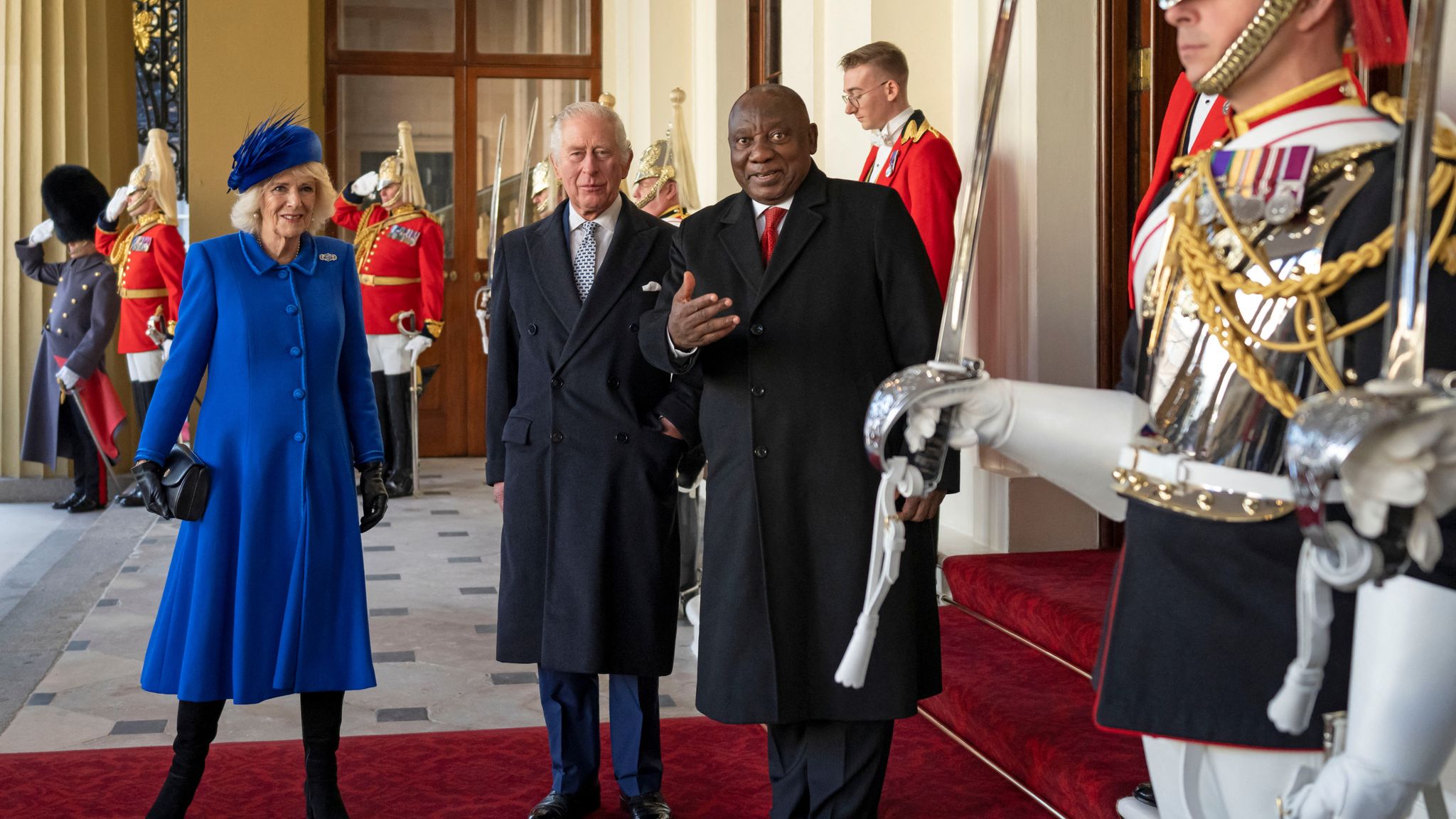 King Charles hosts first state visit as monarch - with South African ...