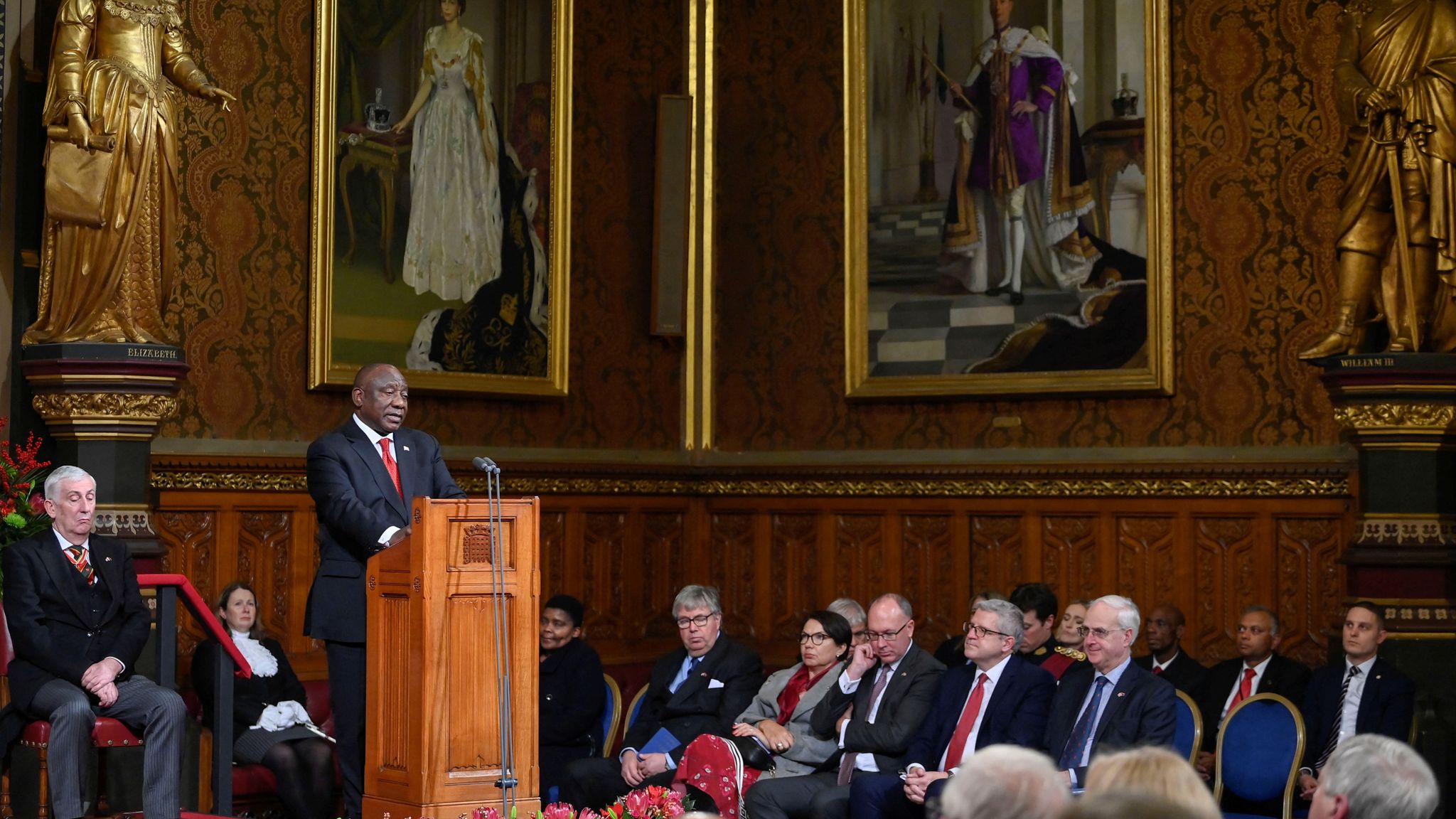 King Charles hosts first state visit as monarch - with South African ...