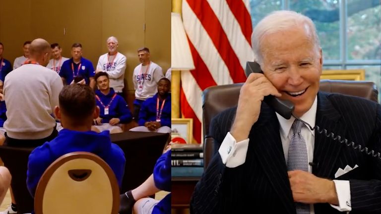 USA football team receive special 'good luck' phone call from President ...