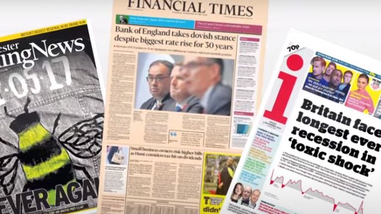 Press Preview: Friday's papers | News UK Video News | Sky News