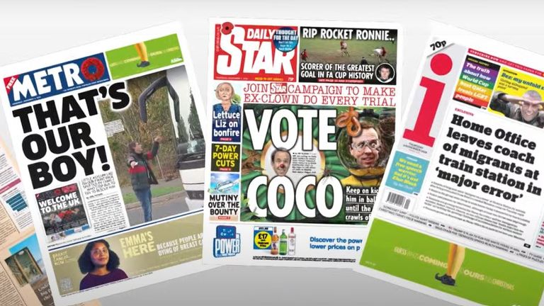 Press Preview: Thursday's papers | News UK Video News | Sky News