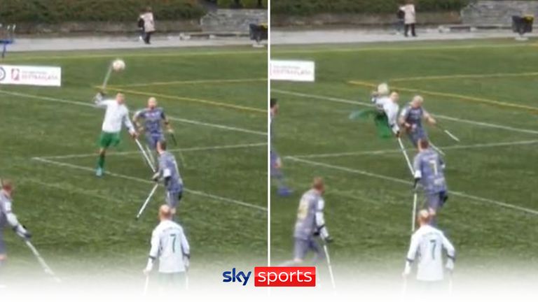 Marcin Oleksy: Polish amputee scores spectacular overhead kick! | Video ...