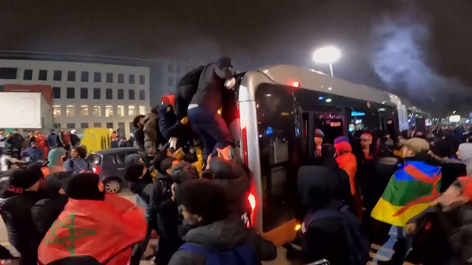World Cup: Morocco supporters take to the streets after beating Canada ...