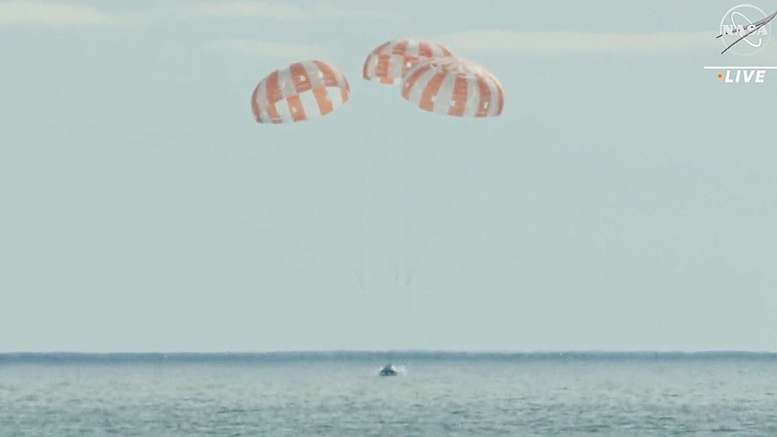 NASA's Orion spacecraft lands back on Earth | US News | Sky News