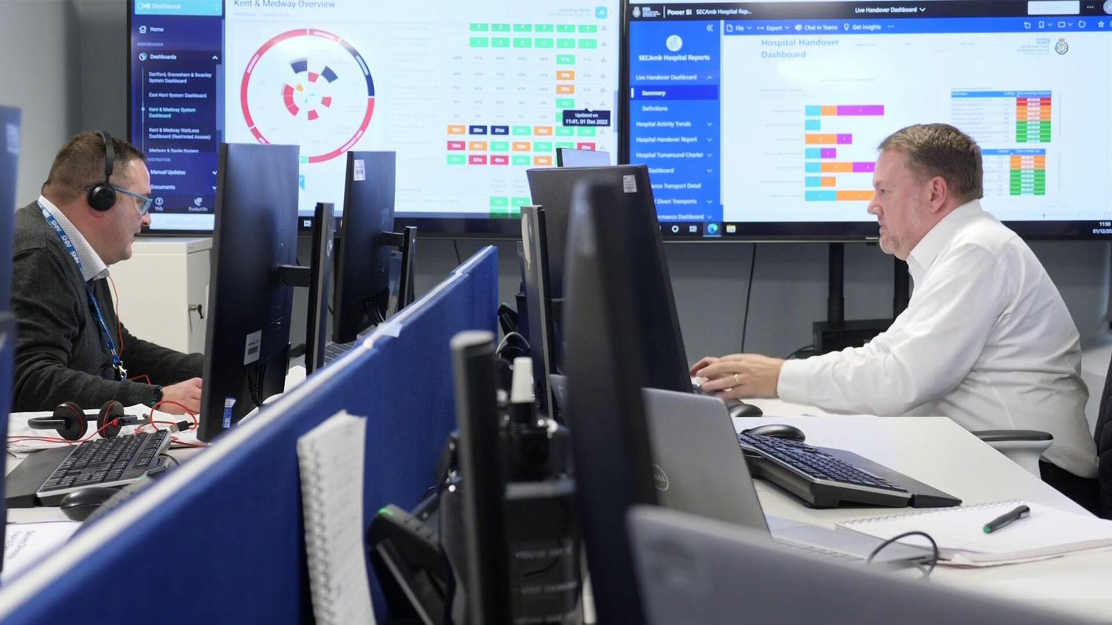 Inside an NHS winter war room | News UK Video News | Sky News