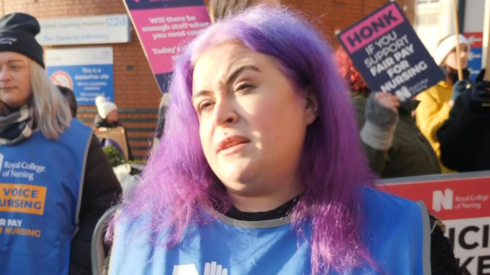 'We're committed to continue strikes,' says nursing associate | UK News ...