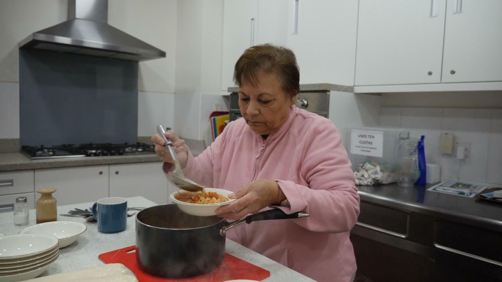 'Warm banks' open as cold hits | UK News | Sky News