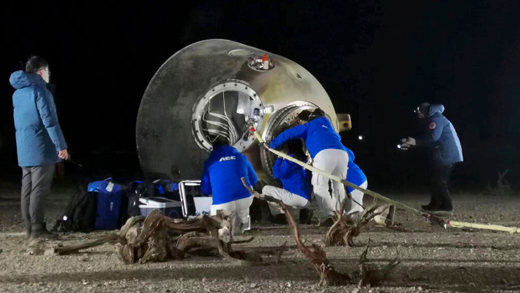 Chinese astronauts land back on Earth after six-month mission | Science ...