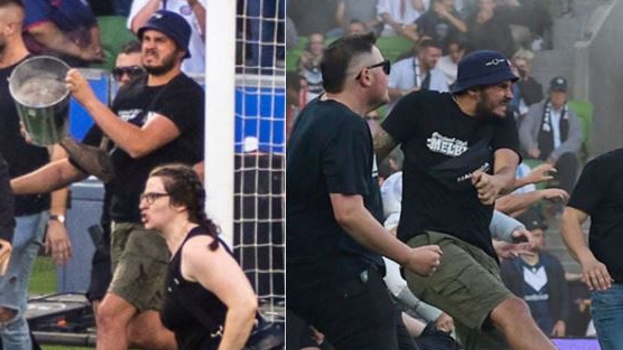 Melbourne football violence: Pitch invader images released after goalie ...