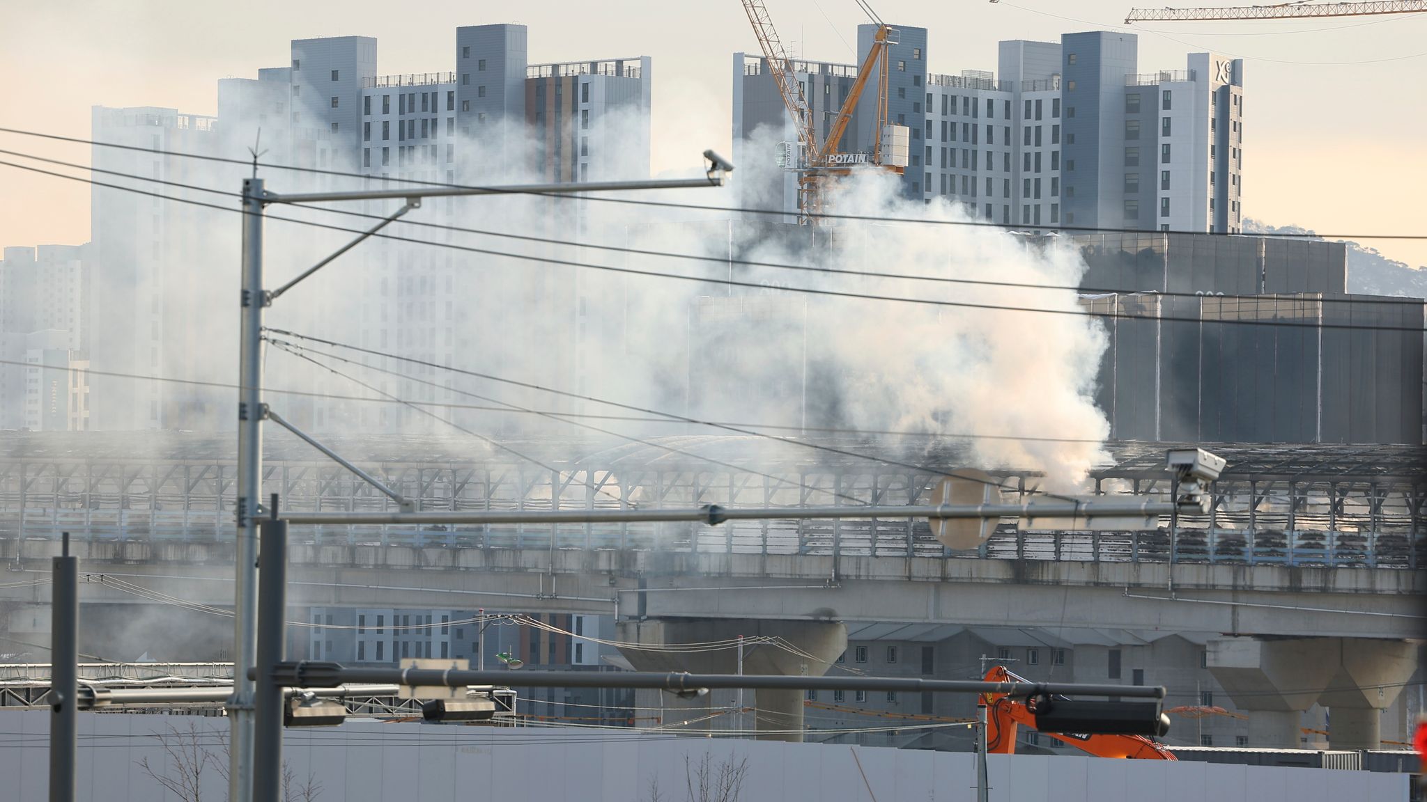 Seoul motorway tunnel crash and fire leaves five dead and 37 injured | World News | Sky News